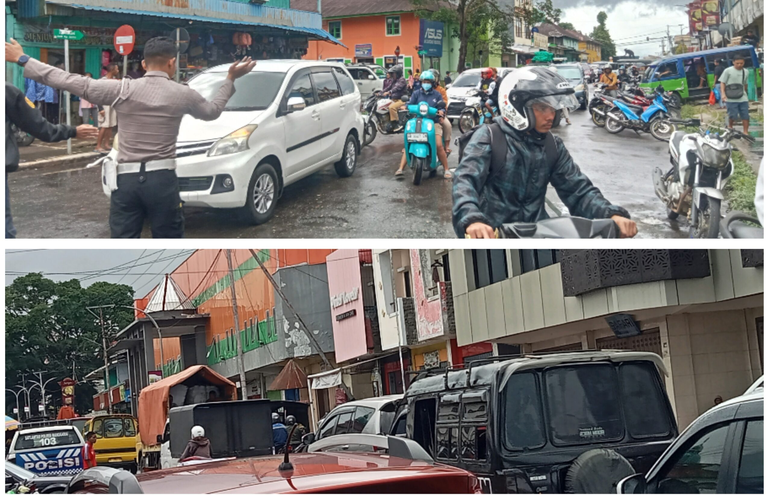 Sehari Mau Natal, Sejumlah Ruas Jalan di Kota Ruteng Macet Total