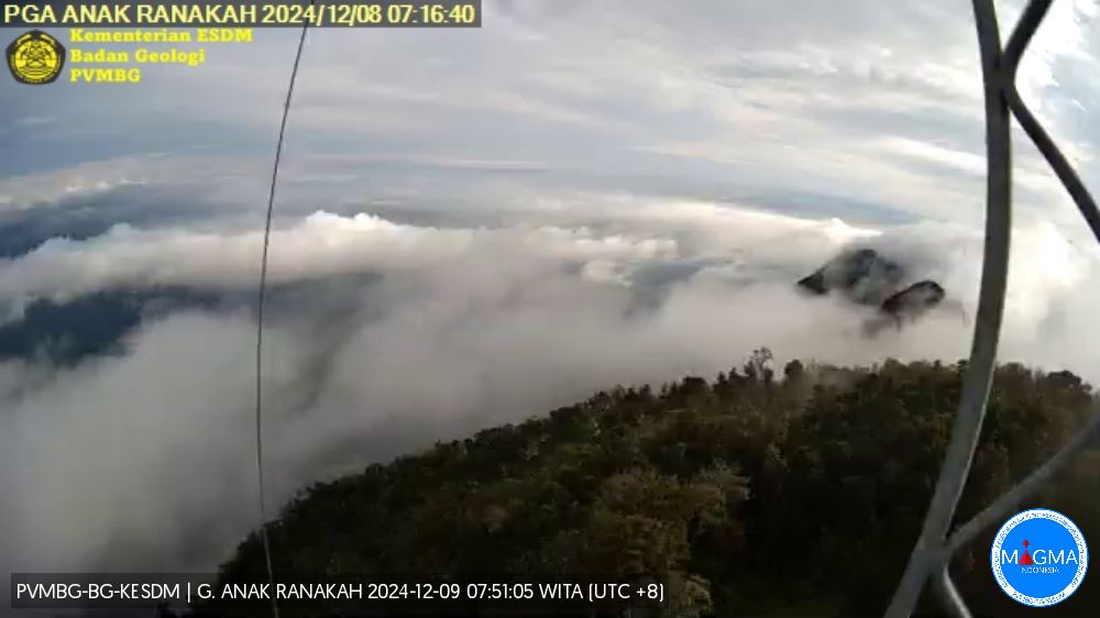 Status Gunung Anak Ranaka Belum Ada Perubahan, Masih Level Waspada